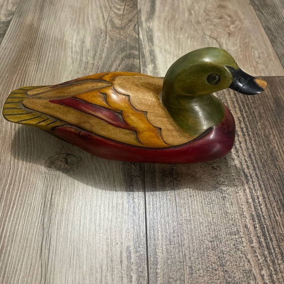 Handmade | Art | Rare Vintage Signed Ricardo Hand Carved Wood Stained ...